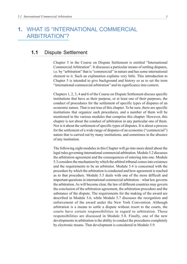 International commercial arbitration | PDF