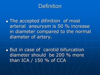 Ica aneurysm | PDF