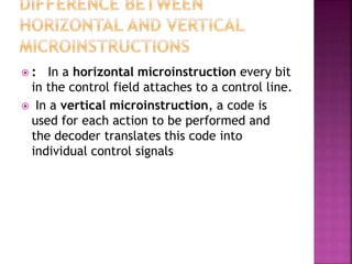 assignment on control unit and control signal micro instruction | PPTX