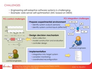 Integrating Adaptation Mechanisms Using Control Theory Centric Architecture Models: A Case Study ...