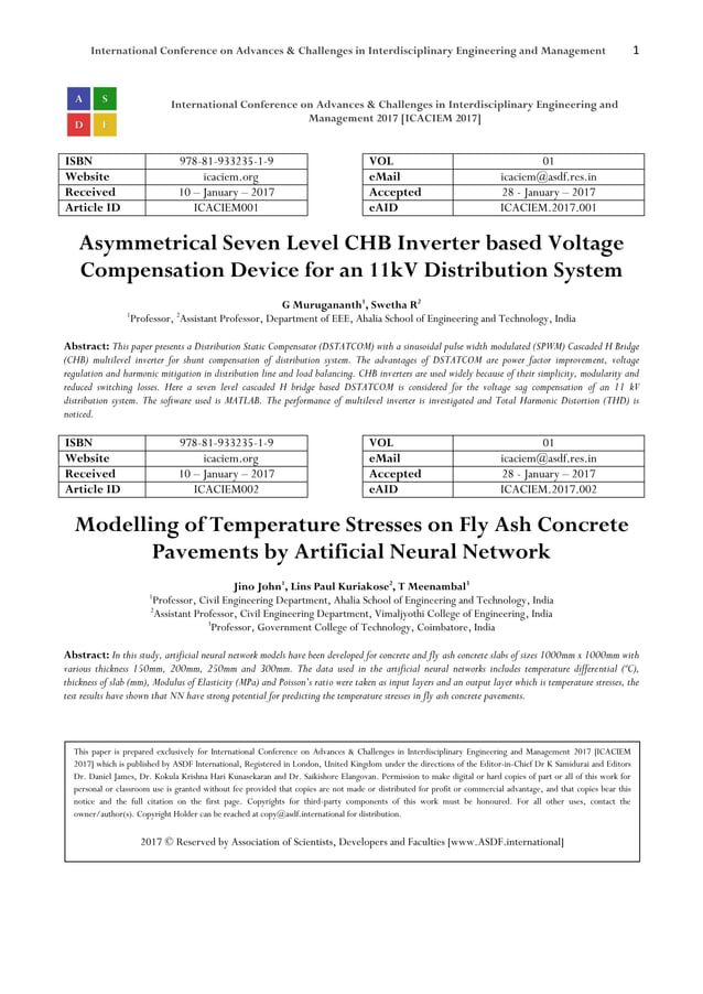 Asymmetrical Seven Level CHB Inverter based Voltage Compensation Device ...