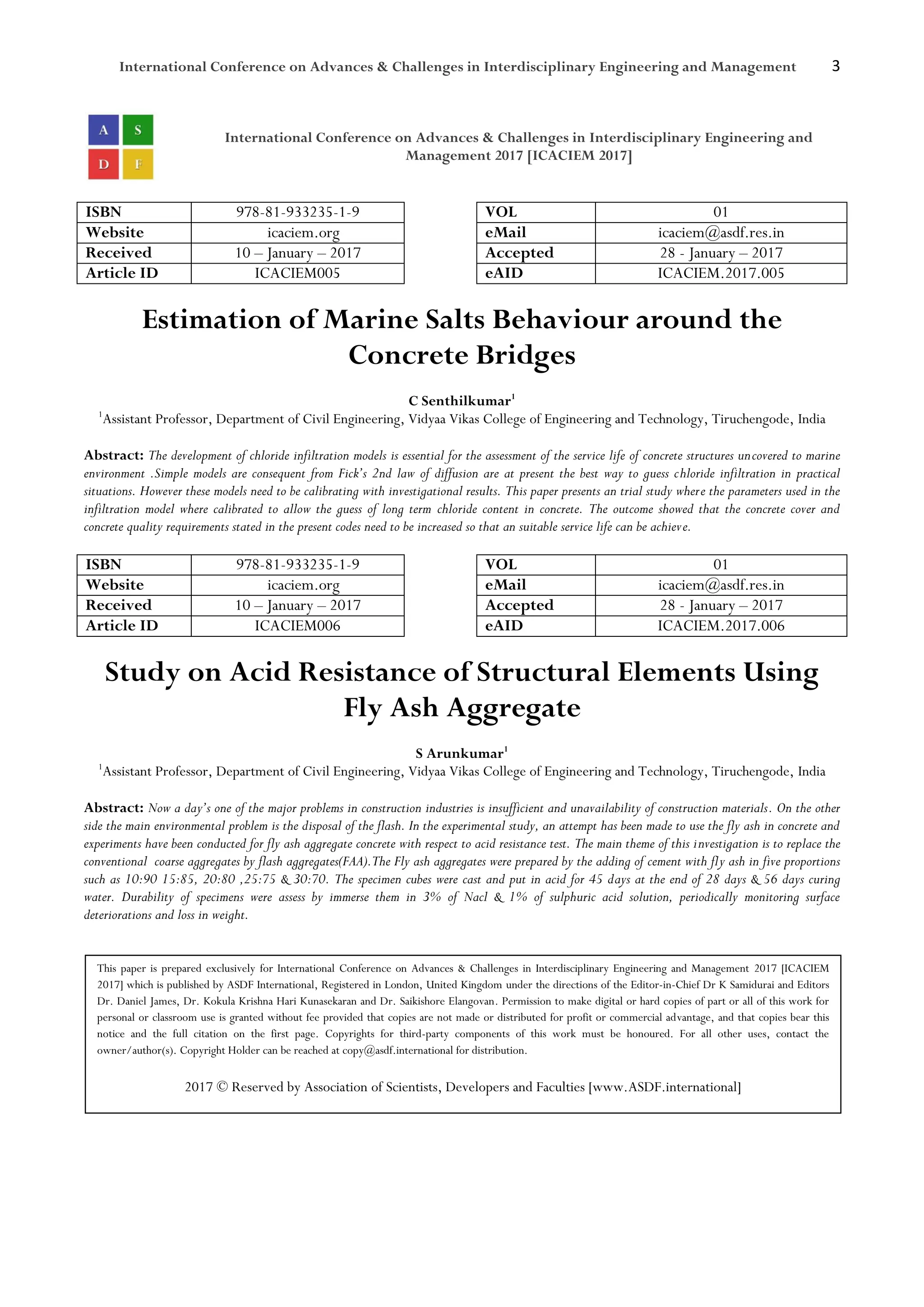Estimation of Marine Salts Behaviour around the Concrete Bridges | PDF