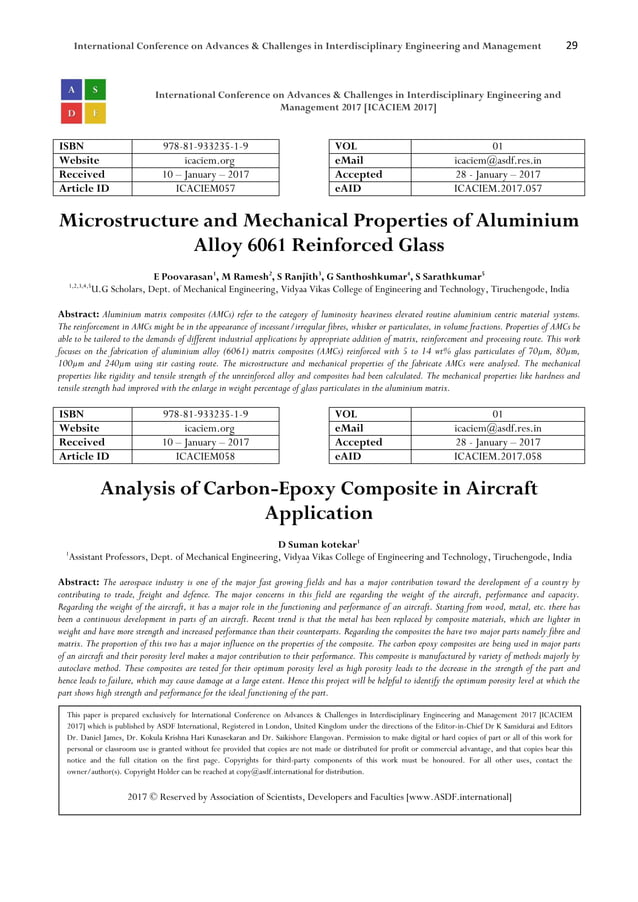 Microstructure and Mechanical Properties of Aluminium Alloy 6061 Reinforced Glass | PDF