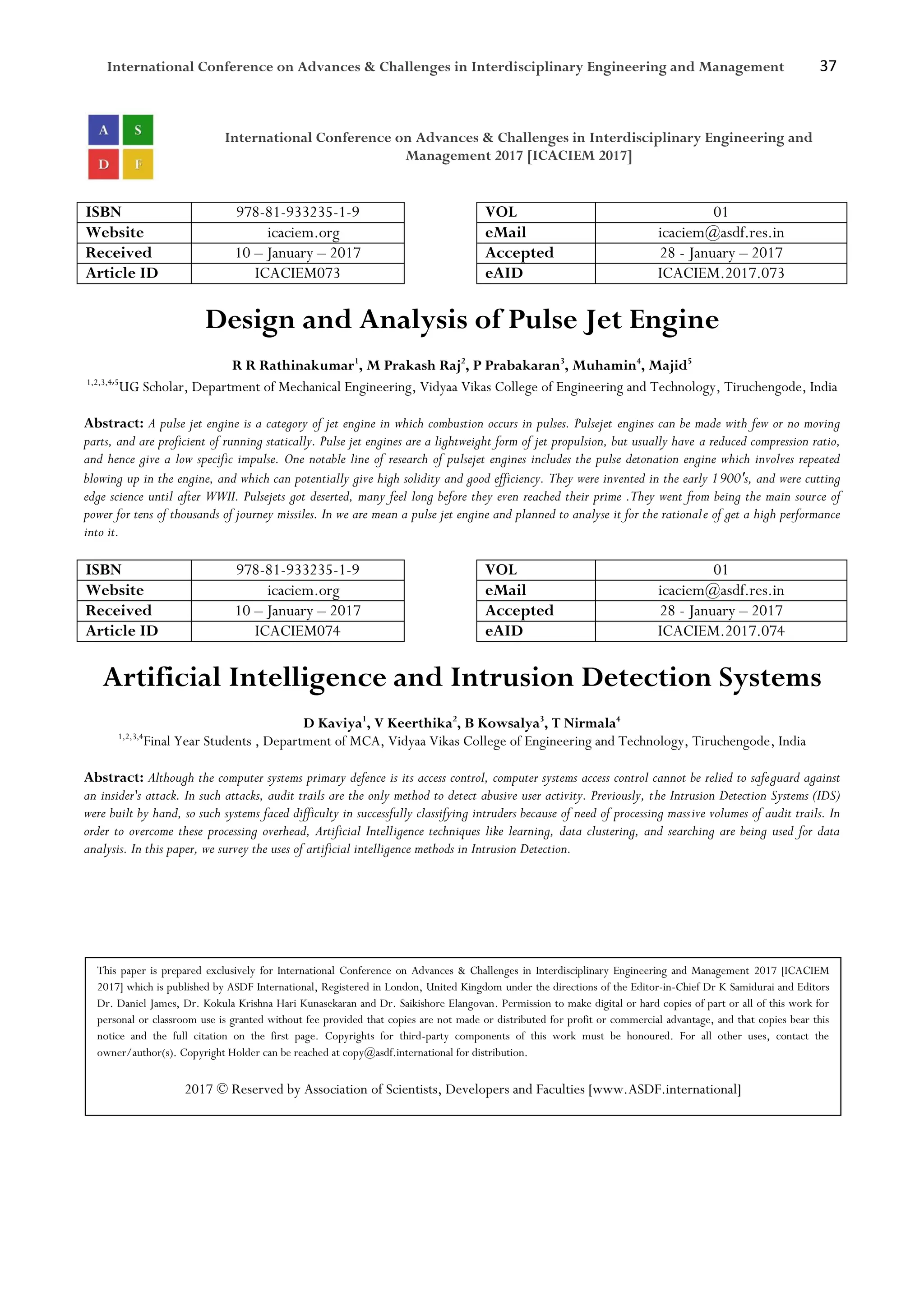 Design and Analysis of Pulse Jet Engine | PDF