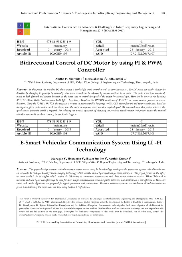 Bidirectional Control of DC Motor by using PI & PWM Controller | PDF