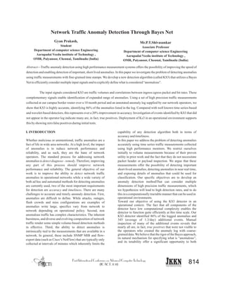 Network Traffic Anomaly Detection Through Bayes Net | PDF