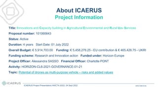 ICAERUS Project Presentation 2022 | PPT