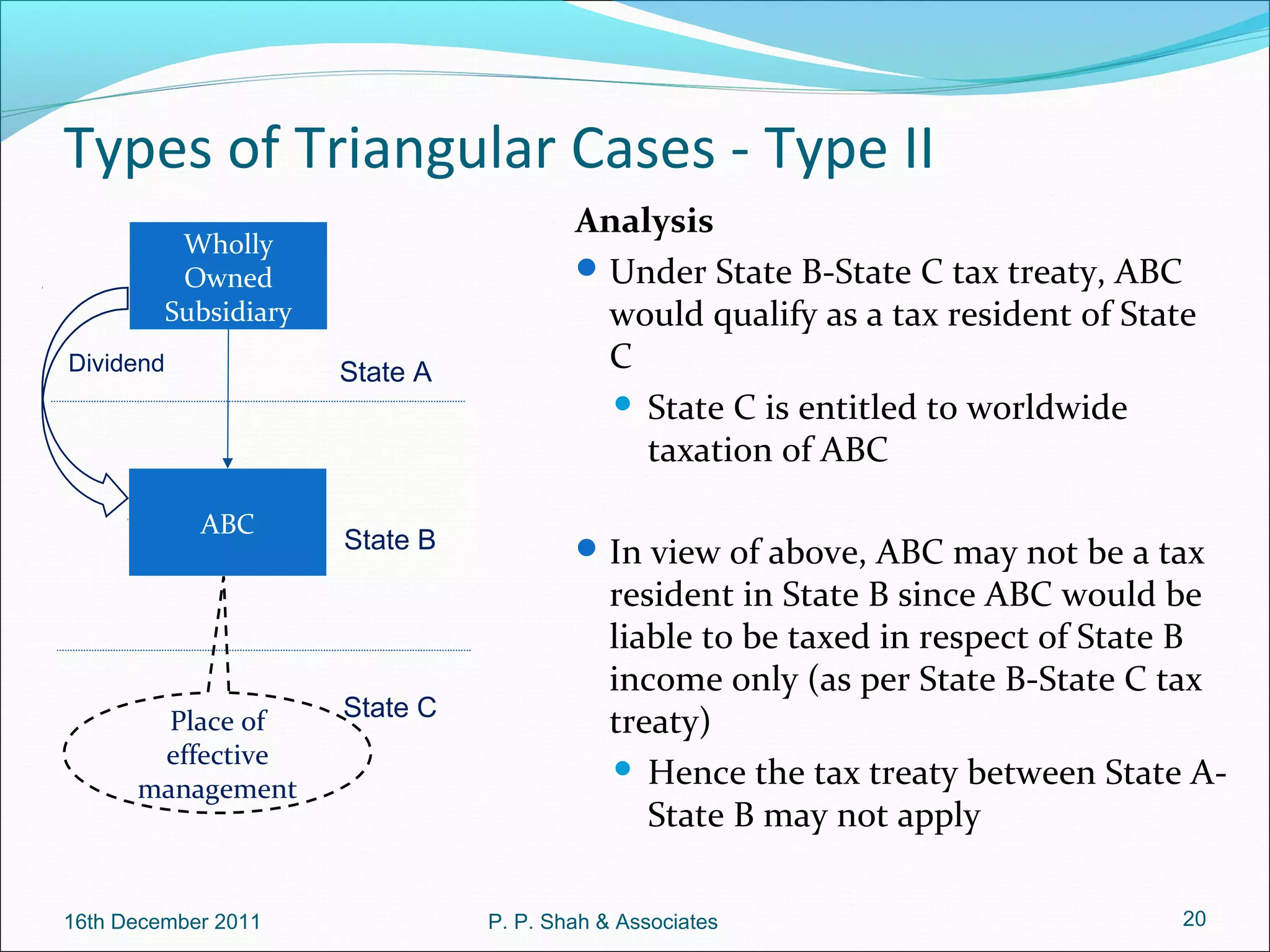 ICAI-Goa Branch - Presentation on Triangular Cases under DTAA - 16.12.2011