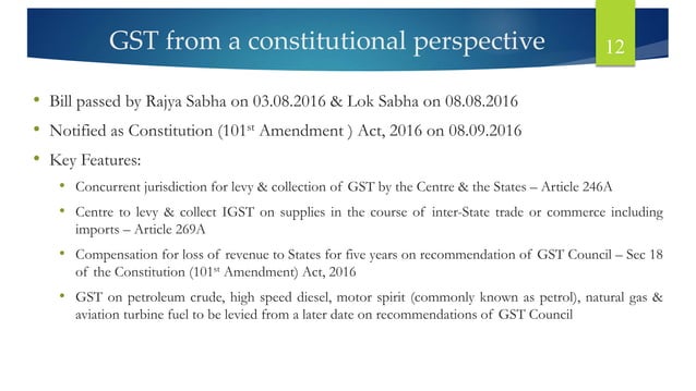 Introduction to GST | PPTX