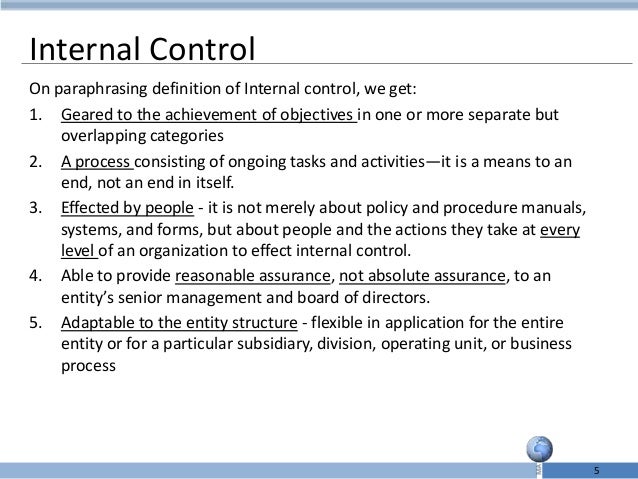 internal control and control self assessment