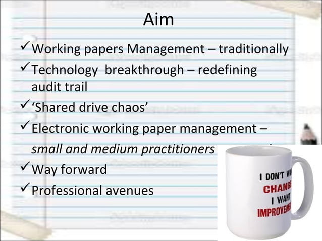 Icai effective usage of audit working papers 20.07.2013