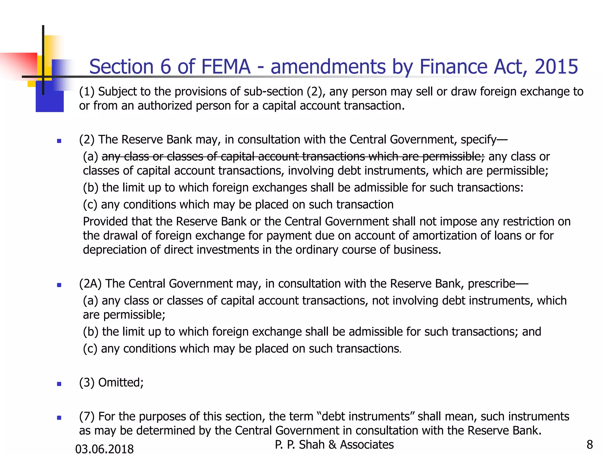 Icai fema & pmla presentation 03.06.2018