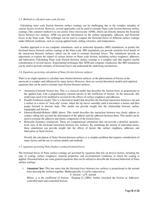 ICAIIE–2023 Nano-Geo-Mechanics - Challenges to calculate friction for geomaterials | PDF