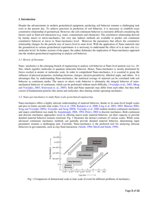 ICAIIE–2023 Nano-Geo-Mechanics - Challenges to calculate friction for geomaterials | PDF