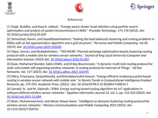 An enhanced PSO based energy efficient clustering | PPT