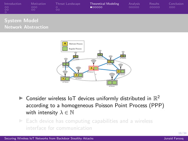 Securing Wireless IoT Networks from Backdoor Stealthy Attacks | PPT