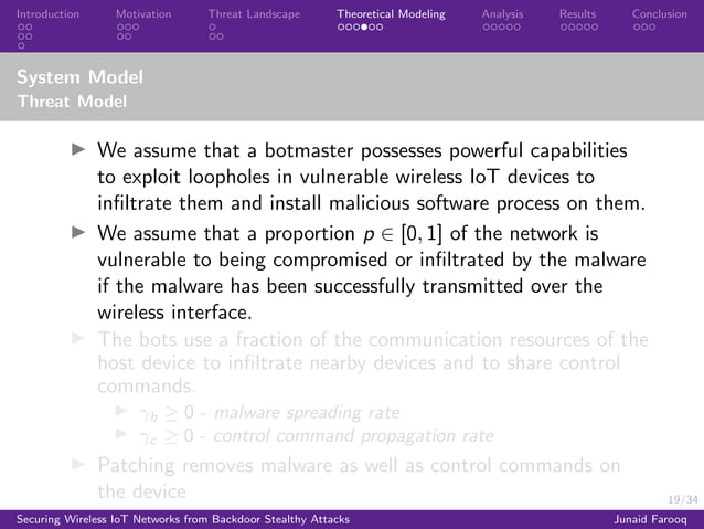 Securing Wireless Iot Networks From Backdoor Stealthy Attacks Ppt