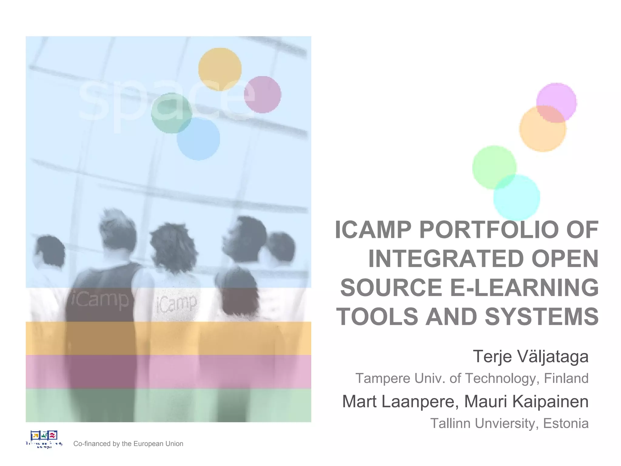 iCampFolio - integrated open-source learning tools | PPT