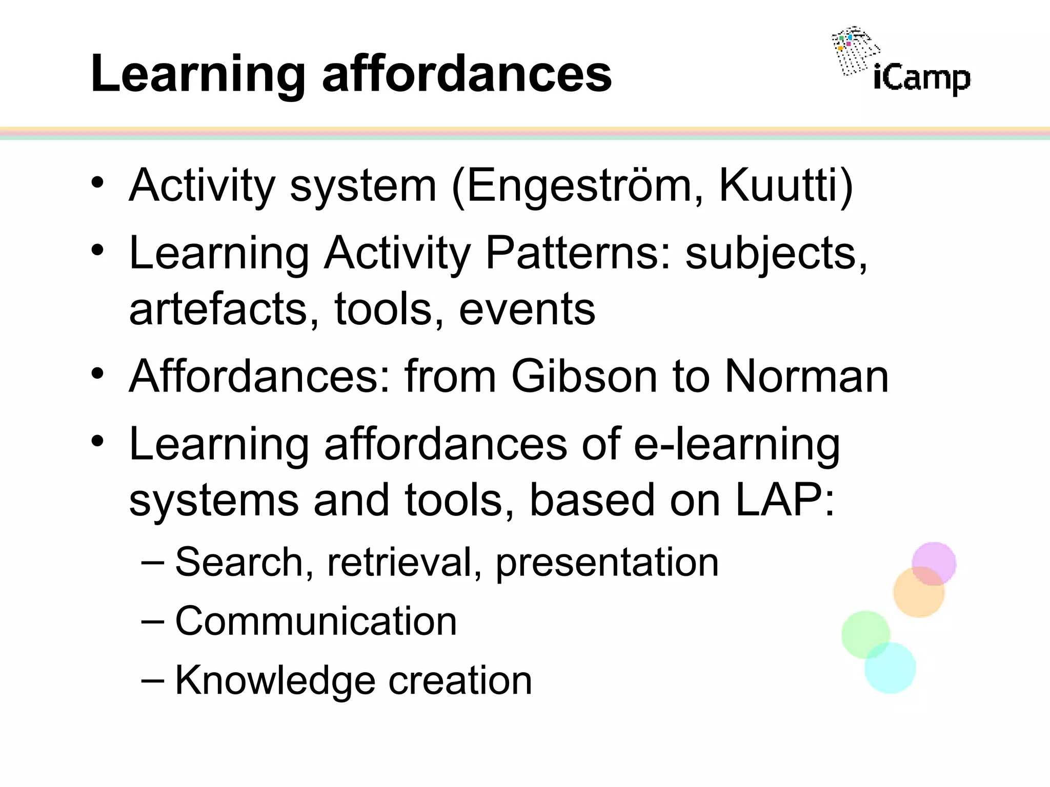 iCampFolio - integrated open-source learning tools | PPT