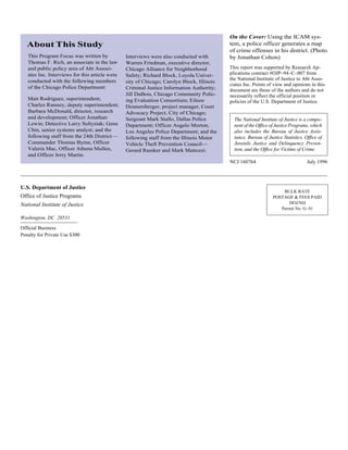 The Chicago Police Department’s Information Collection for Automated ...