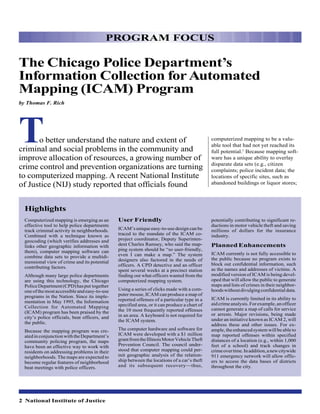 The Chicago Police Department’s Information Collection for Automated ...