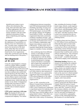 The Chicago Police Department’s Information Collection for Automated ...