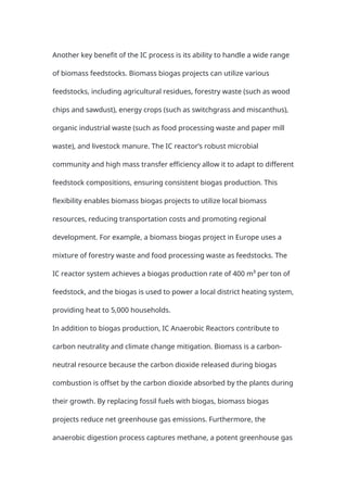 IC Anaerobic Reactors Driving Biomass Biogas Projects for Renewable ...