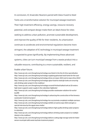 IC Anaerobic Reactors Transforming Municipal Sewage Treatment for Sustainable Urban Development.doc