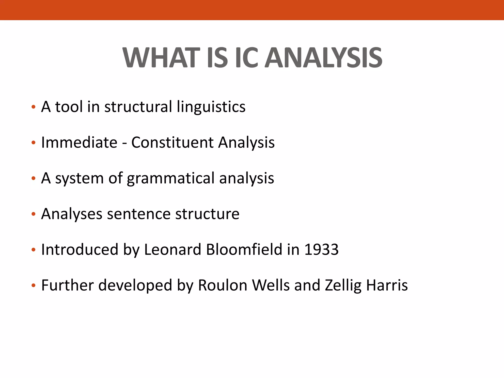 I c analysis | PPTX