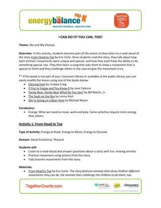 I can do it - From Head to Toe | PDF