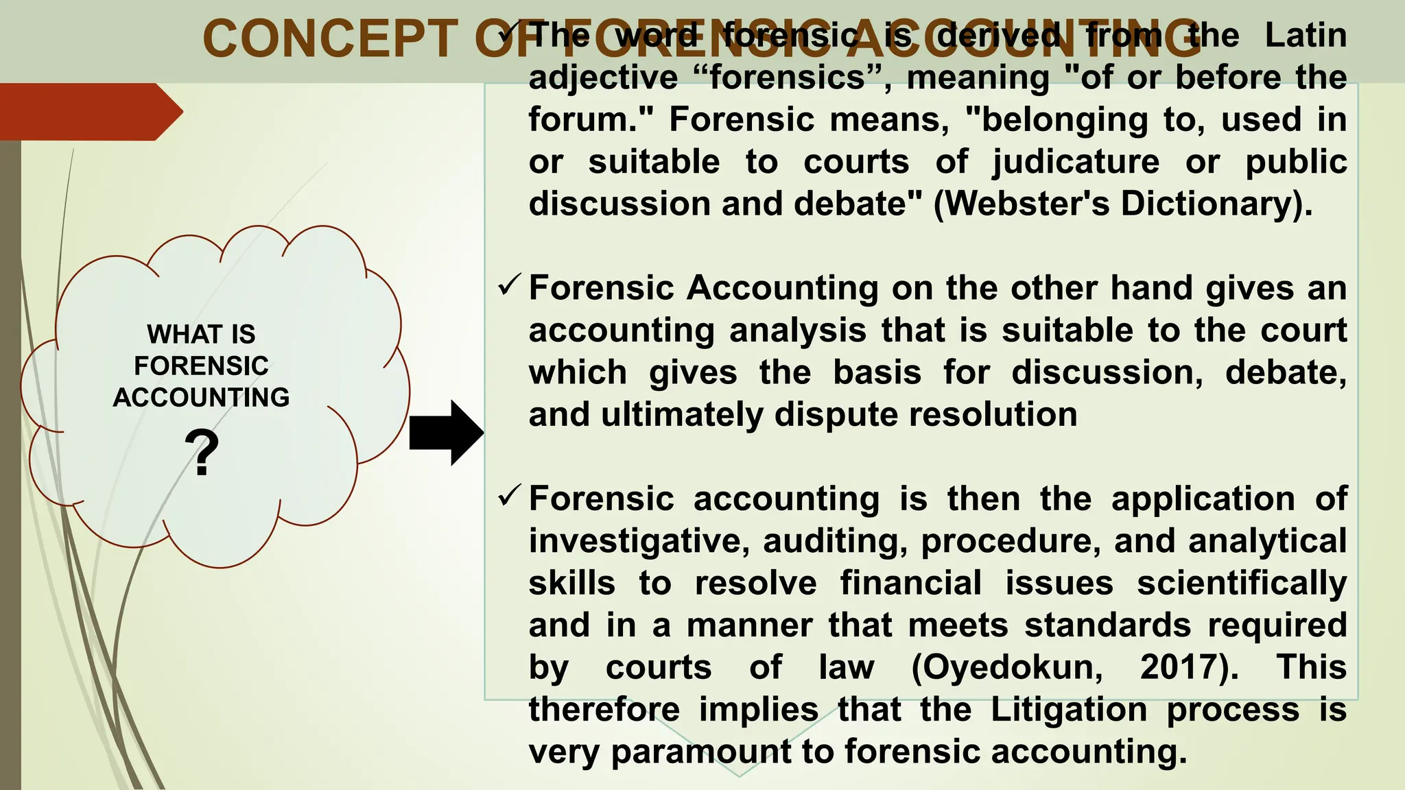 Forensic Accounting, Techniques and Set Skills - Prof Godwin Oyedokun.pptx
