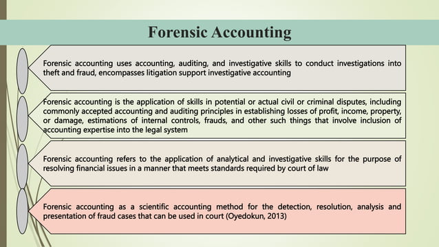 Forensic Accounting, Techniques and Set Skills - Prof Godwin Oyedokun.pptx