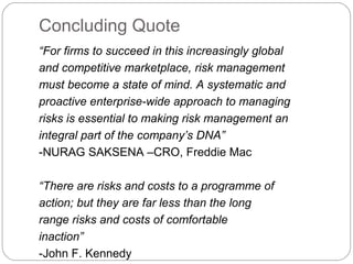 Deploying Risk Management in SMEs | PPT