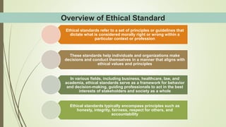 Upholding Ethical & Professional Standards in a Compromising ...