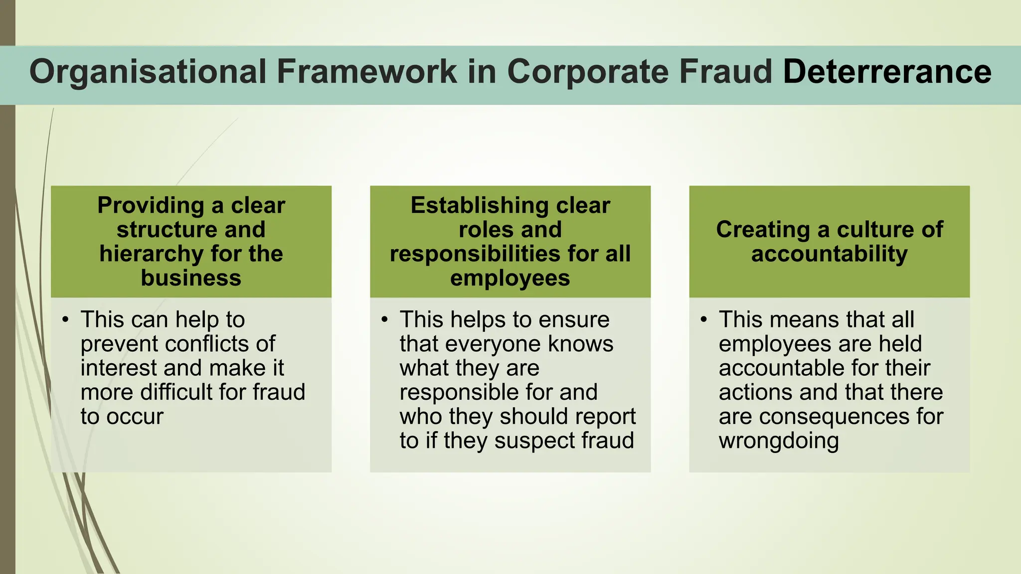 Deterring Corporate Fraud and Effective Functioning within an ...
