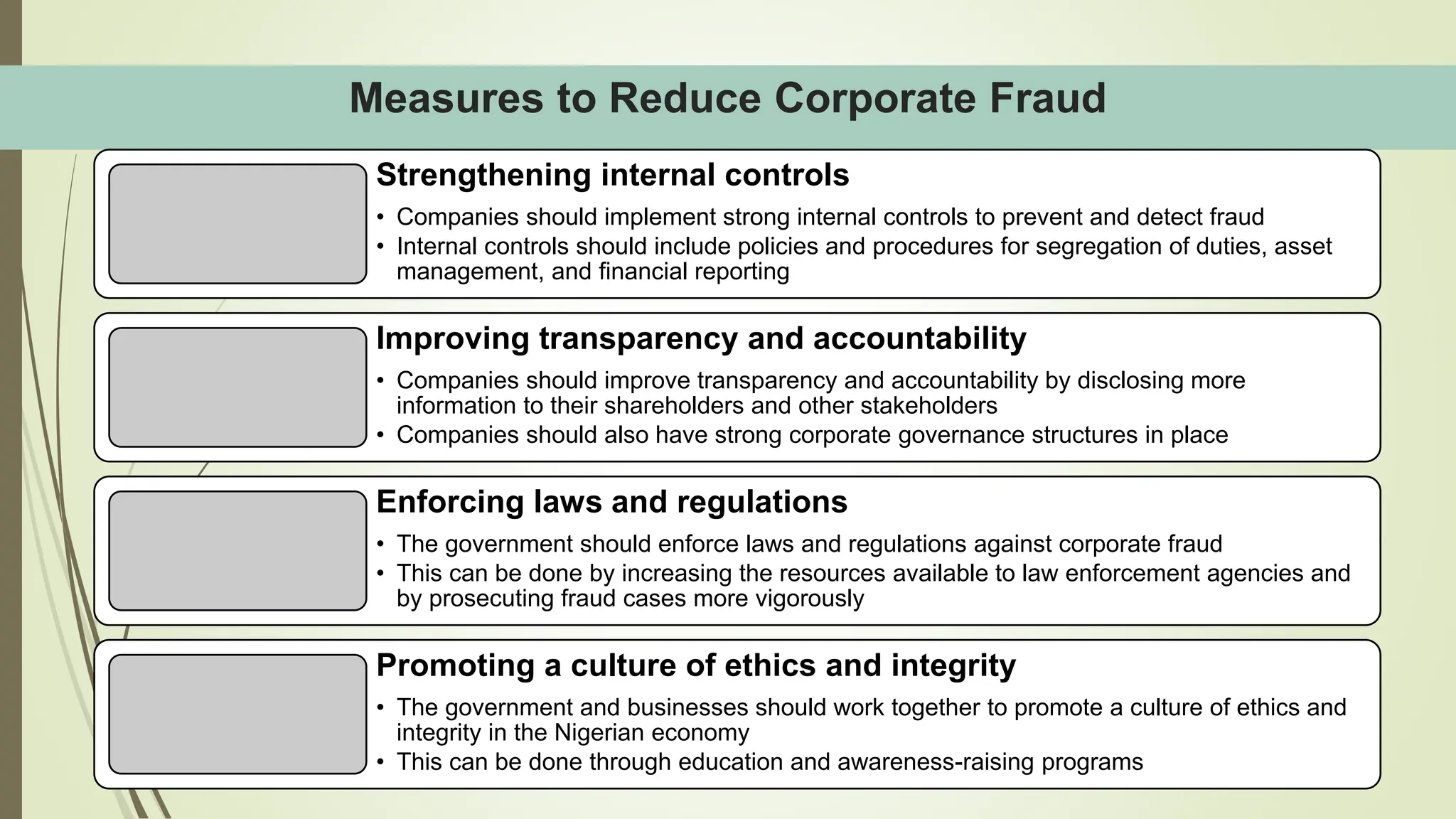 Deterring Corporate Fraud and Effective Functioning within an ...