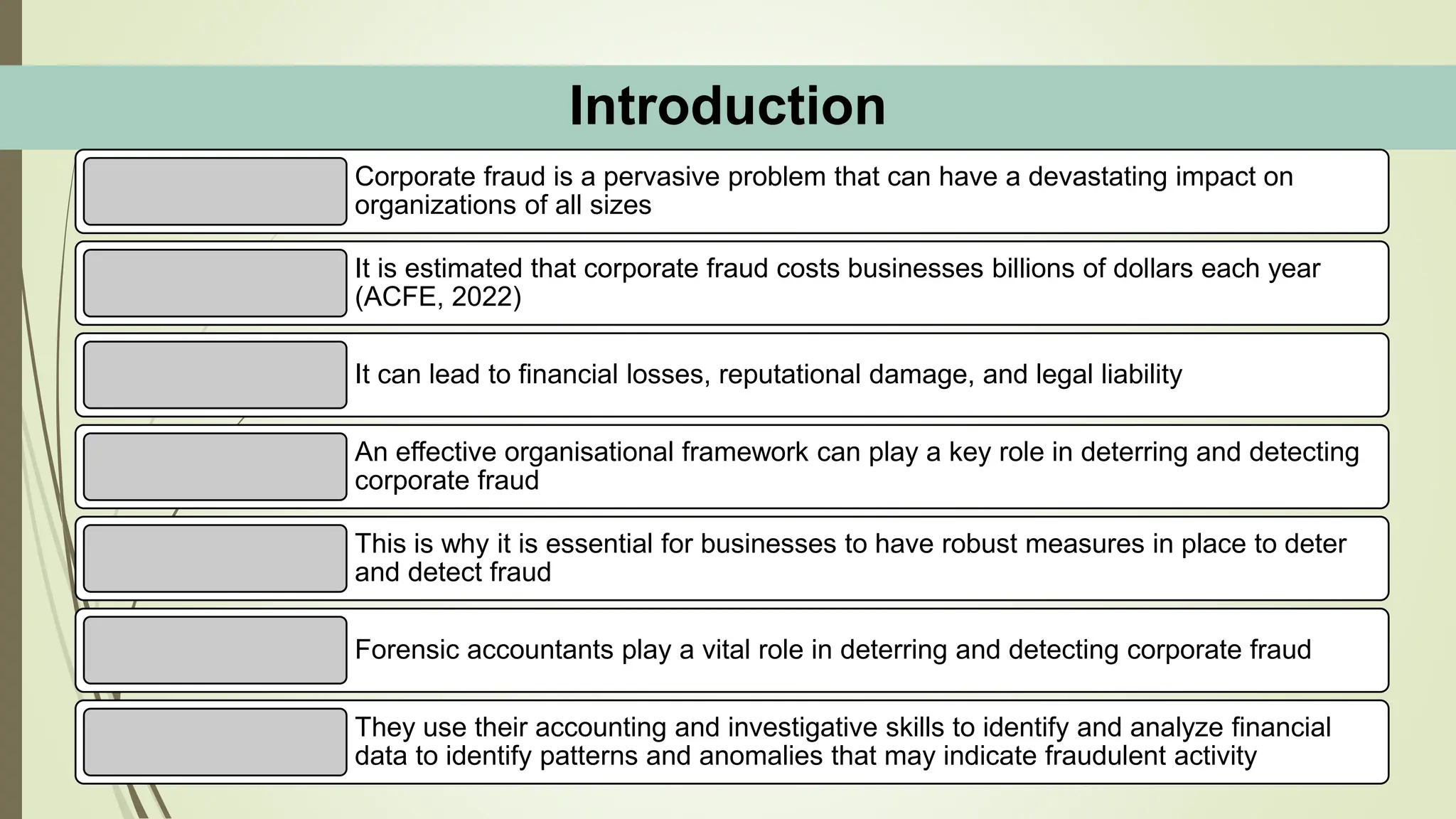 Deterring Corporate Fraud and Effective Functioning within an ...