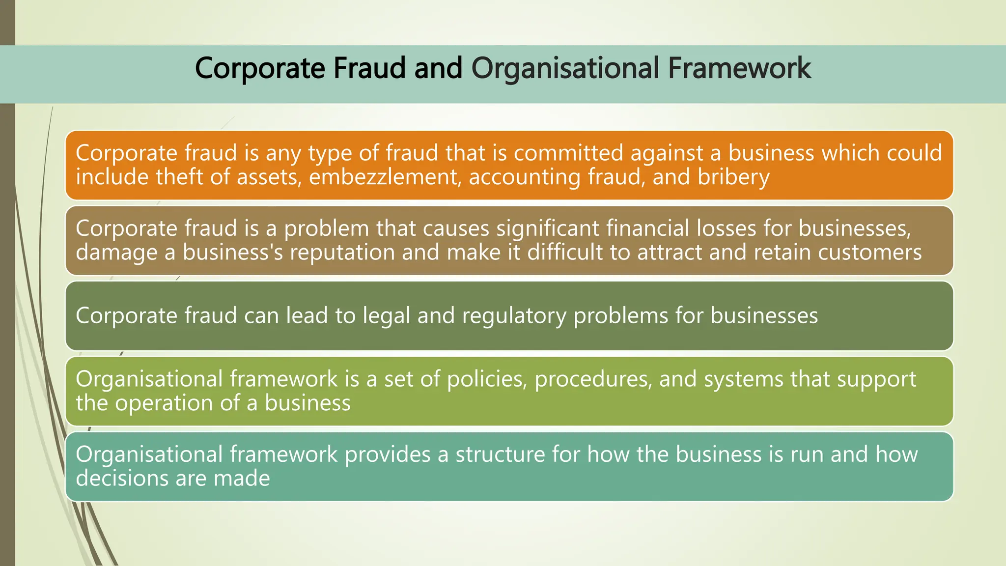 Deterring Corporate Fraud and Effective Functioning within an ...