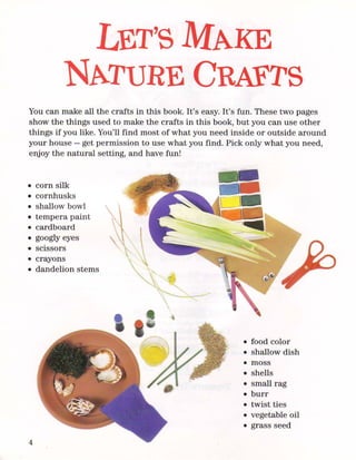 I can make nature crafts kid's craft book | PDF