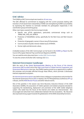 ICANN 50 Business Digest | PDF