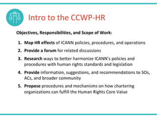 CCWP-HR session at ICANN64 Kobe (March 2019) | PPT