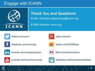 ICANN Engagement Update | PPT