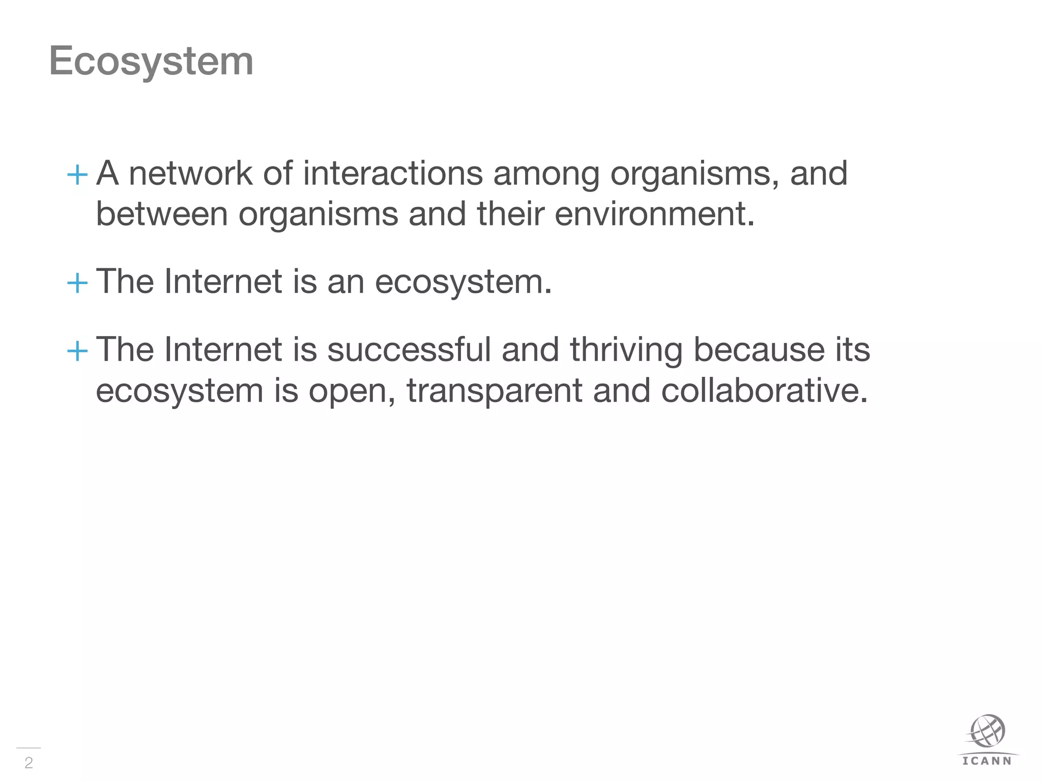 ICANN and the Internet Ecosystem | PDF