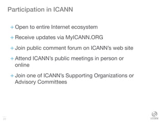 ICANN and the Internet Ecosystem | PDF | Web Development | Internet