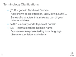 ICANN's New generic Top-Level Domain Program | PPT