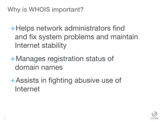 What is WHOIS? | PDF