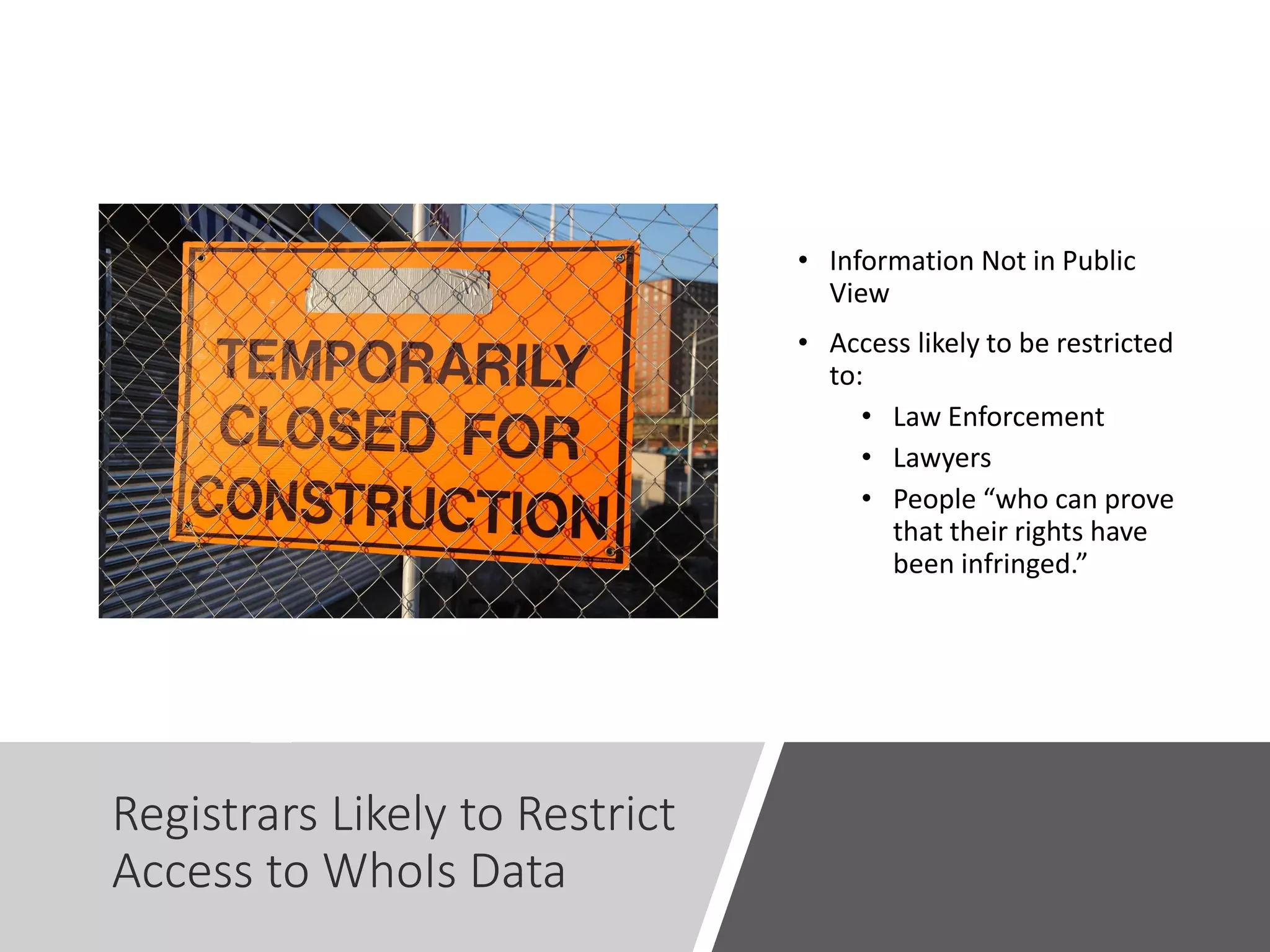 ICANN WhoIs Backgrounder | PPT