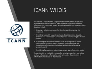 ICANN WhoIs Backgrounder | PPT