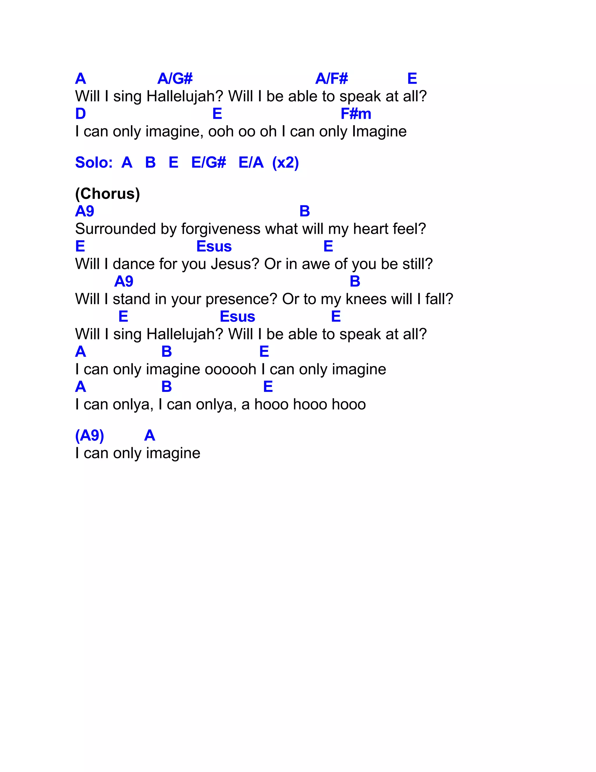 I can only imagine | PDF