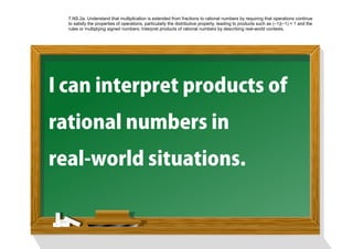 I can statements 7th grade cc math - ns | PPT